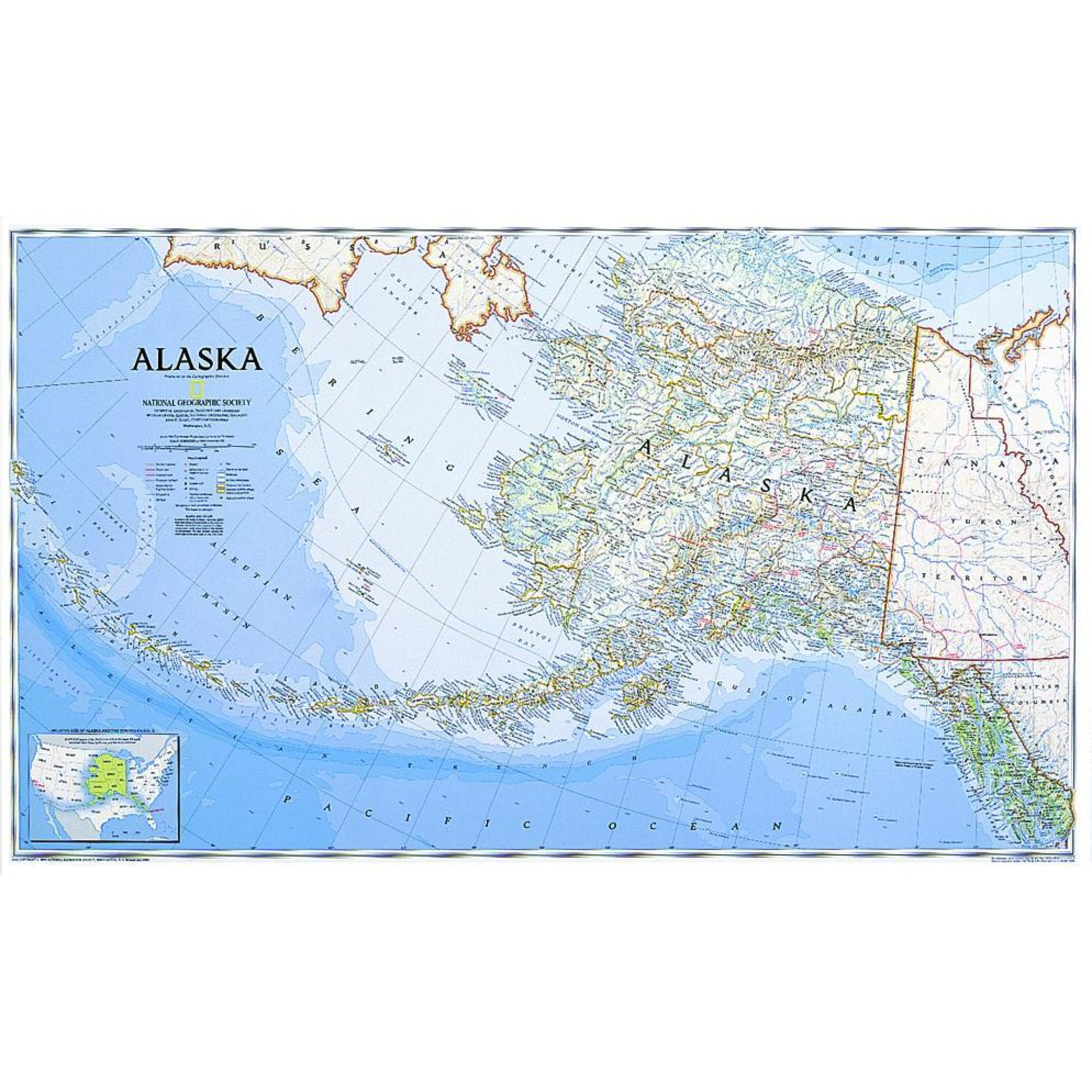 National Geographic Map Alaska