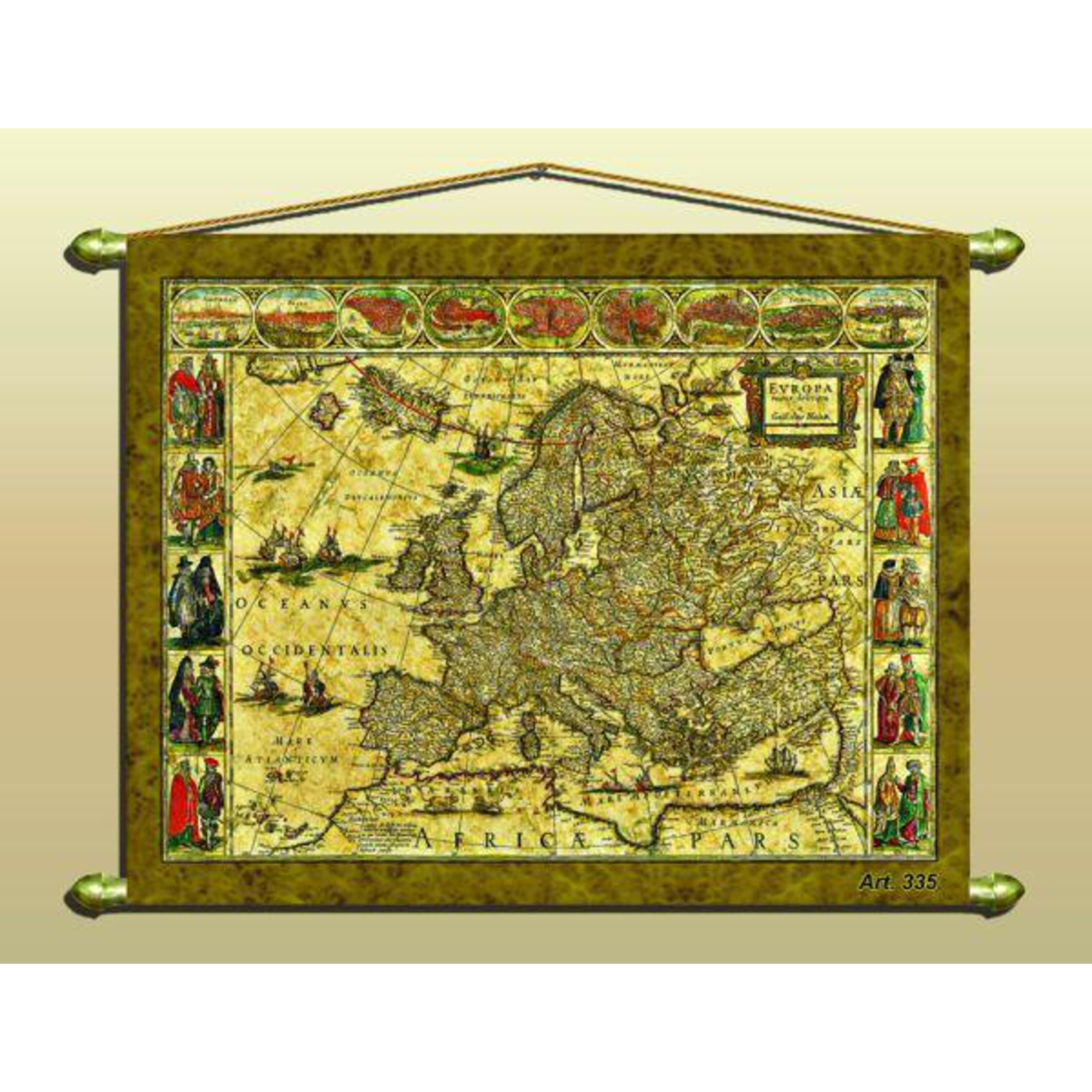 Zoffoli Antique map (reproduction) No. 335/2