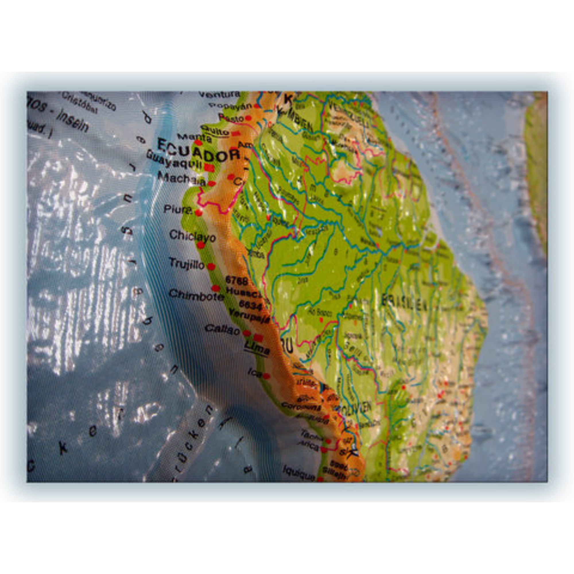 geo-institut GEO Institute Silver line Russian political world relief ...