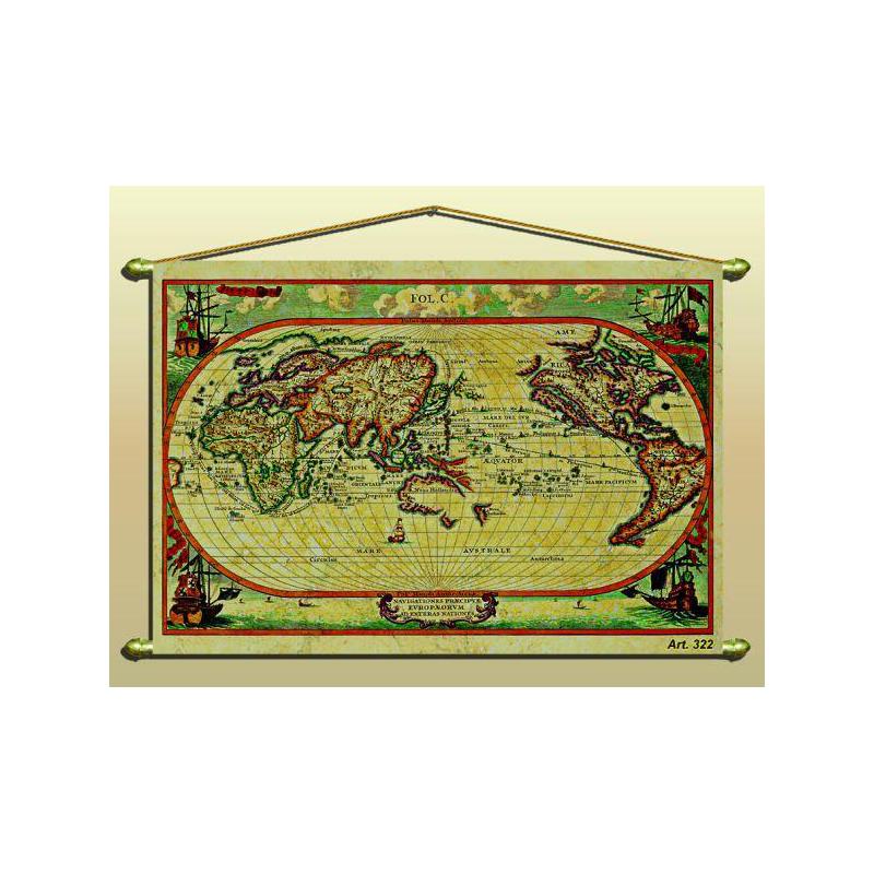 Zoffoli living Antique map (reproduction) No. 322/2