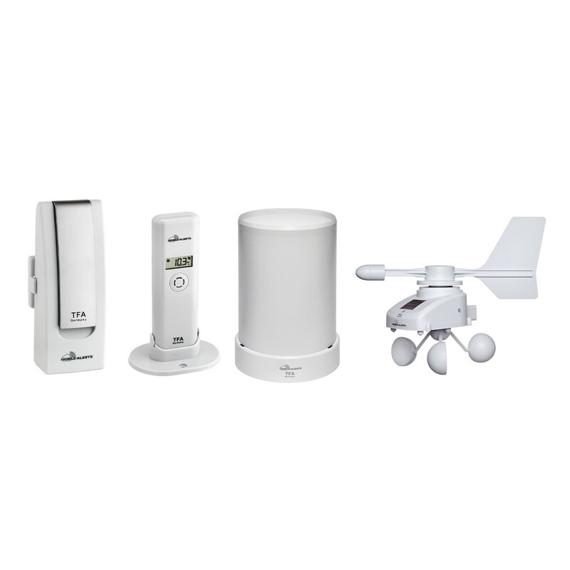 TFA weather station set with climate, rain & wind transmitter WEATHERHUB