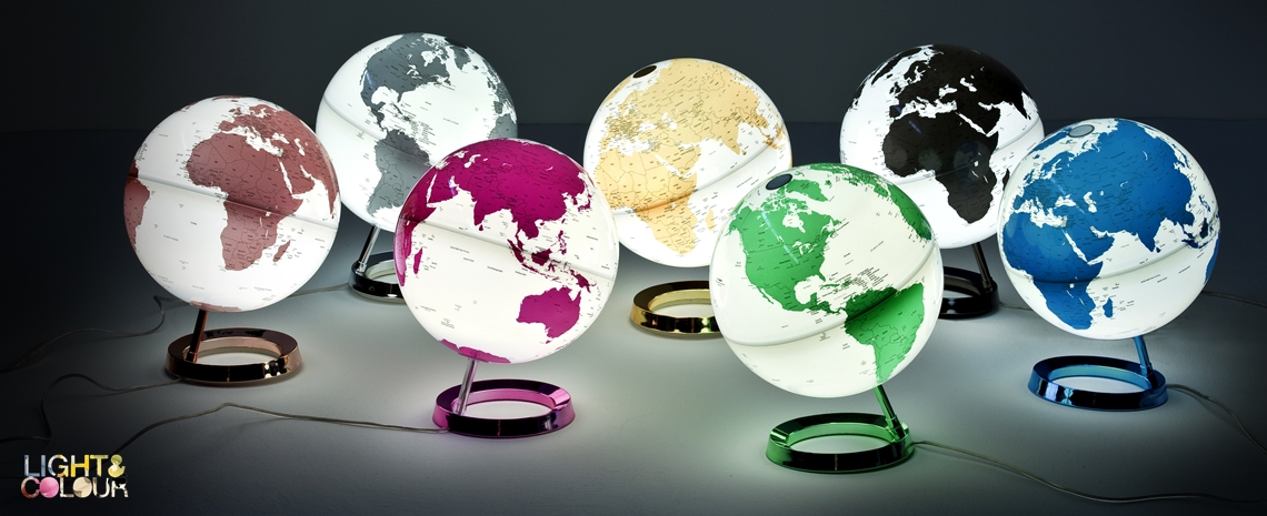 New: Light & Colour designer globes - globes-and-maps.com Blog